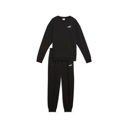 Jogginganzug Puma "Relaxed Trainingsanzug Damen" Gr. XL, schwarz, Damen, Obermaterial: 68% Baumwolle, 32% Polyester; Rippe: 97% Baumwolle, 3% Elasthan, Sportanzüge