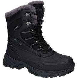 Winterstiefel Hi-Tec "Aviemore WP", Damen, Gr. 38, schwarz (schwarz, dk grau), Synthetik, mehrfarbig, Schuhe, Snowboots, Winterboots, Winterschuhe, warm gefüttert