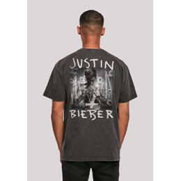 T-Shirt F4NT4STIC "Justin Bieber Purpose Album Cover" Gr. 5XL, schwarz, Herren, Obermaterial: 100% Baumwolle, Shirts, Premium Qualität, Musik, By Rock Off