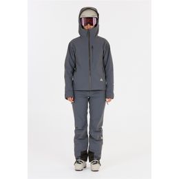 Skihose SOS "Cervinia" Gr. L, US-Größen, blau (dunkelblau), Damen, 86% Polyamid, 14% Elasthan, unifarben, Hosen, Mit 15.000 mm Wassersäule