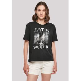 T-Shirt F4NT4STIC "Justin Bieber Purpose Album Cover" Gr. 4XL, schwarz, Damen, Obermaterial: 100% Baumwolle, Shirts, Premium Qualität, Musik, By Rock Off