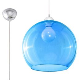 SOLLUX - ball blaue Pendelleuchte