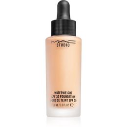 MAC Cosmetics Studio Waterweight SPF 30 Foundation leichtes feuchtigkeitsspendendes Make up SPF 30 Farbton NC 30 30 ml