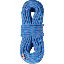 10,2 mm dynamisches Kletterseil, 60 m (197 Fuß) Outdoor-Kletterseil, 25 kN Bruchspannung, dehnbares Faserseil mit Stahlkarabinerhaken für Flucht,