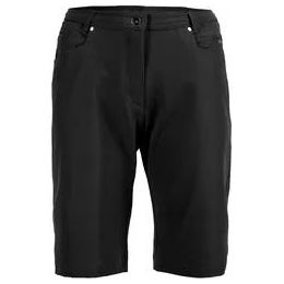 Bermudas DEPROC ACTIVE "KENORA URBAN Short & kurze Hose", Damen, Gr. 40 (M), Normalgrößen, schwarz, 97% Polyester; 3% Elastan, sportlich, Hosen, In melierter Optik