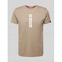 Alpha Industries T-Shirt mit Label-Print