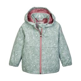 FIRST INSTINCT BY Killtec Outdoorjacke »FIOS 23 MNS JCKT« rauchmint 122/128 122/128 Regenjacke mit abknöpfbarer Kapuze für die Kleinsten
