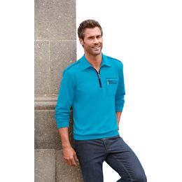 Catamaran Herren Langarm-Poloshirt t&uuml;rkis, Gr&ouml;&szlig;e 52/54