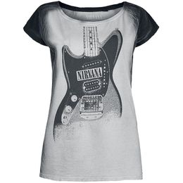 Nirvana Guitar T-Shirt schwarz grau in L * RTNIR11743