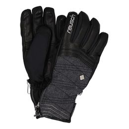 Reusch Funktionsfingerhandschuhe "Amelie R-TEX XT" in Schwarz/ Grau - 53% | Gr&ouml;&szlig;e 7 | Damenhandschuhe