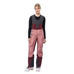 Jack Wolfskin Ski-/Snowboardhose "Alpsitze Air" in Rosa/ Bordeaux - 72% | Gr&ouml;&szlig;e XL | Damen-sporthosen