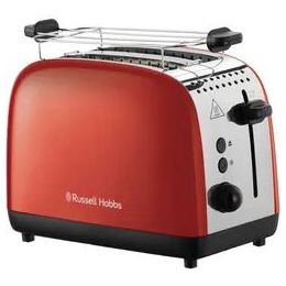 Russell Hobbs Toaster "Colours Plus 26554-56", Toaster, rotB:28,4cm H:23,3cm T:15,6cm