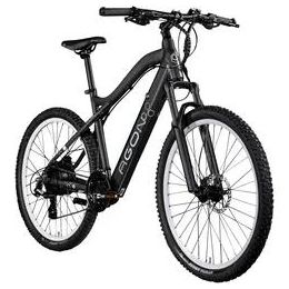 E-Bike agon "Alpha" Gr. 48, grau (dunkelgrau), E-Bikes, 48cm, 27,5 Zoll (69,85cm), Pedelec, Elektrofahrrad für Damen u. Herren, MTB