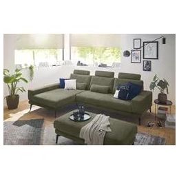 Ecksofa "SO 3600", kama olive, B:293cm H:87cm T:180cm, 100% Polyester, SET ONE BY Musterring, Sofas, mit Funktion, Kopfstützen und Nierenkissen, Breite 293 x Tiefe 180 cm