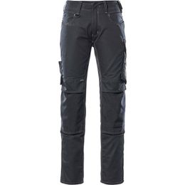 Mascot - Arbeitshose mannheim 12679-442 leichte Bundhose mit Cordura Knietaschen, Farbe: Schwarz/Dunkelanthrazit - 0918, Größe: 60