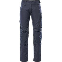 Mascot - Arbeitshose mannheim 12679-442 leichte Bundhose mit Cordura Knietaschen, Farbe: Schwarzblau/Kornblau - 01011, Größe: 46