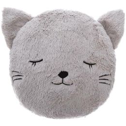 Kinderkissen Katze - Kunstpelz - D28 cm Atmosphera Créateur D'intérieur