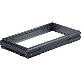 Hettich - Stufenlos breitenverstellbarer Hängeregistraturrahmen Systema Top 2000, 866 - 1038, schwarz