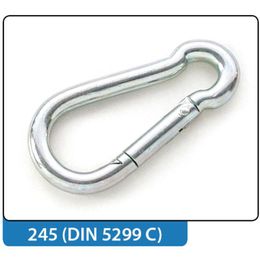 Dönges Karabinerhaken DIN5299-C60ZN verzinkte Ausführung, 6 x 60 mm - Dönges