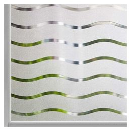 Cyslmuk - 30 x 200 cm, mattierte Fensterfolie, Sichtschutz, elektrostatische Anti-UV-Fensterfolie, nicht klebende Dekoration, Fensteraufkleber,