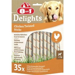 8IN1 - Delights Hundesnack Twisted Sticks Leckerli Kausnack Hundefutter