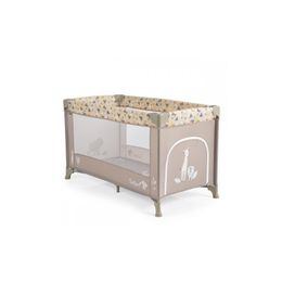 Moni Reisebett, Laufstall Safari Matratze Sichtfenster Seiteneingang Tragetasche beige