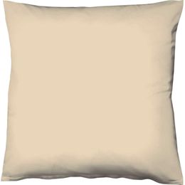 Kissenbezüge Fleuresse "Colours", beige, B:80cm L:80cm, Interlock-Jersey, Obermaterial: 100% Baumwolle, Kissenbezüge, edler, bügelfreier Interlock-Jersey aus 100% Baumwolle