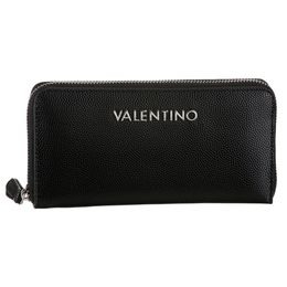 Valentino Handbags Geldbörse VALENTINO BAGS "DIVINA", schwarz, Lederimitat, modisch, Kleinlederwaren, Geldbeutel Portemonnaie Damenbörse