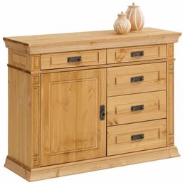 Kommode Home Affaire "Vinales", beige (geölt), B:112cm H:83cm T:39cm, Sideboards, Breite 112 cm