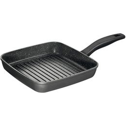 Grillpfanne Stoneline, grau, H:5,5cm Ø:26cm, Pfannen, 26x26 cm, Induktion