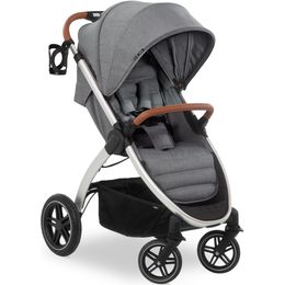 Kinder-Buggy hauck "Uptown", Baby, grau, Aluminium, Polyester, Kinderwagen, mit schwenk- und feststellbaren Vorderrädern;