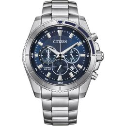 Chronograph Citizen "AN8201-57L", silber (silberfarben), Armbanduhren, Herren, Armbanduhr, Quarzuhr, Herrenuhr, Edelstahlarmband