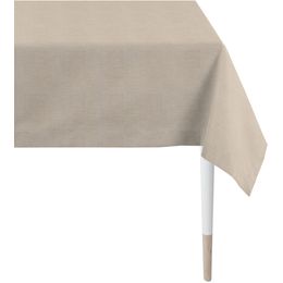 Tischdecke Apelt "Apart, LOFT STYLE" Gr. 2, grau (taupe), B:140cm L:250cm, Polyester, Tischdecken, UNI-BASIC