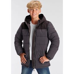 Winterjacke Killtec "KW 1 BYS JCKT OT" Gr. 140, grau (dunkelanthra), Kinder, Obermaterial: 100% Polyester, Jacken, Winddicht & Wasserabweisend & Atmungsaktiv