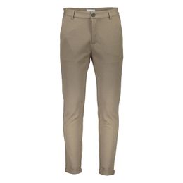 Stoffhose LINDBERGH "LINDBERGH Stoffhose" Gr. S, beige (sand mix), Herren, Oberstoff: 75% Polyester, 22% Viskose, 3% Elasthan, Hosen