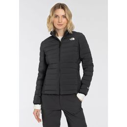 Daunenjacke The North Face "W BELLEVIEW STRETCH DOWN JACKET" Gr. L (40), schwarz, Damen, Obermaterial: 90% Polyester, 10% Elasthan. Futter: 90% Polyester, 10% Elasthan. Füllung: 80% Daunen, 20% Entenfeder, unifarben, Jacken, mit Logodruck