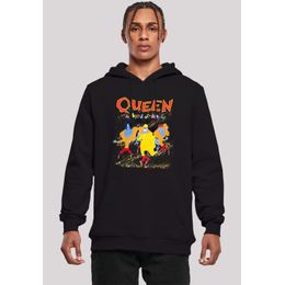 Kapuzenpullover F4NT4STIC "Queen Rock Band A Kind Of Magic" Gr. L, schwarz, Herren, Obermaterial: 65% Baumwolle, 35% Polyester, Pullover, Premium Qualität