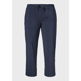 Schöffel 3/4-Hose SCHÖFFEL "Pants Rangun L", Damen, Gr. 34, Normalgrößen, blau (8820, blau), Oberstoff: 87% Polyester, 13% Elasthan, modisch, Hosen