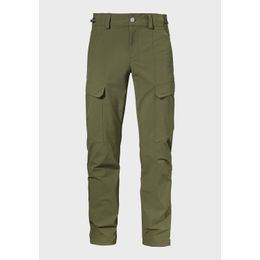 Schöffel Outdoorhose SCHÖFFEL "Pants Kitzstein M" Gr. 50, Normalgrößen, grün (6737, grün), Herren, Oberstoff: 95% Nylon 5% Elasthan, Hosen