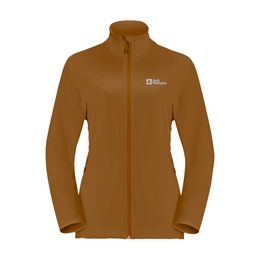 Fleecejacke Jack Wolfskin "BAISELBERG FZ M", Herren, Gr. L (52), braun (safflower), Obermaterial: 95% Polyester, 5% Elastan; Futter: 100% Polyester, Jacken