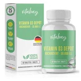 Vitamin D3 Depot 50.000 I.E. vegane Tabletten 60 St