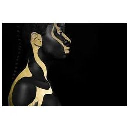 Acrylglasbild queence "Amun-Re", gold (schwarz, goldfarben), B:90cm H:60cm, Bilder