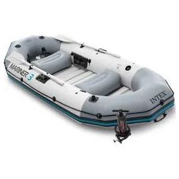 Schlauchboot Intex "Mariner 3", grau (grau, blau), KleinbooteB:127cm H:46cm L:297cm, B:127cm H:46cm L:297cm