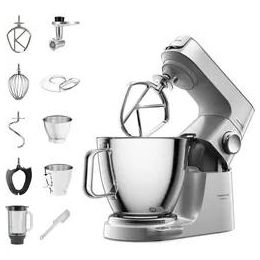 Kenwood Küchenmaschine "Titanium Chef Baker XL KVL85.224SI i", silber (silberfarben), B:37cm H:40cm T:22,5cm, Küchenmaschinen, inkl. umfangreiches Zubehör, integrierter EasyWeigh Waage