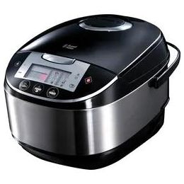 Russell Hobbs Multikocher "21850-56", schwarz (edelstahl, schwarz), B:28,5cm H:25,5cm T:38,8cm, Küchenmaschinen, 11-in-1, 5 Liter, digitales Display, Anti-Kondensations-Deckel