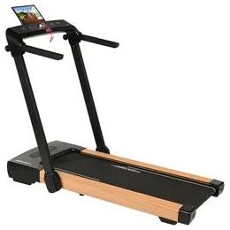 Laufband Christopeit Sport "2 in 1 S", schwarz (schwarz, holz), Laufbänder, ohne Unterlegmatte, bis max. 14 km/h, klappbar, B:68cm H:110cm L:139cm