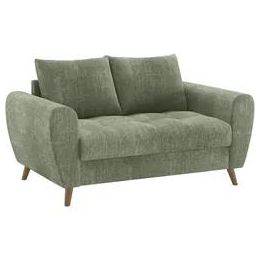 2-Sitzer MR. COUCH "Blackburn II", grün (dolce 11 grün), B:160cm H:71cm T:90cm, Dolce (100% Polyester), Sofas, Wahlweise mit Kaltschaumpolsterung bis 140 kg belastbar