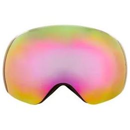 Skibrille WHISTLER "WS6100", schwarz (schwarz, pink), Sportbrillen, mit praktischer Anti-Fog-Beschichtung