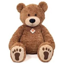 HERMANN TEDDY ORIGINAL Kuscheltier TEDDY HERMANN "Teddy sitzend, braun, 75 cm", braun, Plüschfiguren, KinderB:38cm H:18cm L:75cm, Polyester, mit aufgestickten Tatzen, B:38cm H:18cm L:75cm