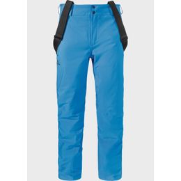 Schöffel Latzhose SCHÖFFEL "Ski Pants Weissach M" Gr. 52, Normalgrößen, blau (8275, blau), Herren, Oberstoff : 100% Polyester (Membran: Polyurethan) Futter : 100% Polyester Wattierung : 100% Polyester, Hosen